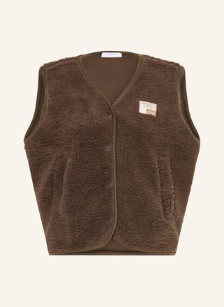 Darling Harbour Darling Harbour Teddyfell-Weste braun