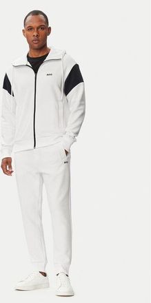 HUGO BOSS Jogginganzug SW 50569918 Wei&szlig; Regular Fit