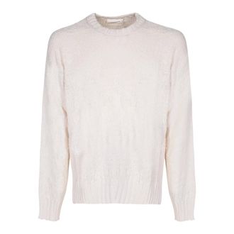 ATOMOFACTORY Atomofactory, Homme, Pulls, Beige, Taille: M Pull en maille blanc effet vieilli