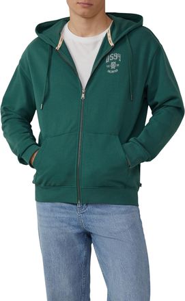 QS by s.Oliver Hoodie-Sweatshirtjacke mit Frontprint