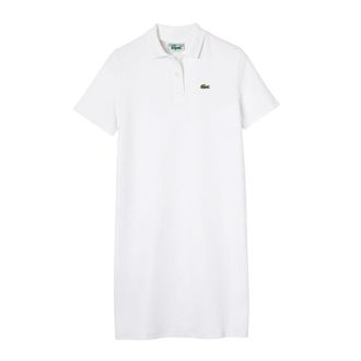 Lacoste Polo-Kleid für Damen, Piqué Glockenärmel (Weiß)