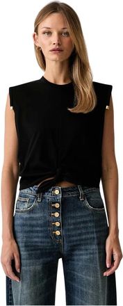 Elisabetta Franchi Damen, Oberteile, Schwarzk, LGr&ouml;&szlig;e
