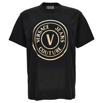 Versace Jeans Couture T-Shirts und Polos - - Tops - Herren - Schwarzk - XS