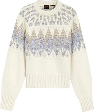 HUGO BOSS Femme, Pulls, Blanc, Taille: 42 FR C_Farombo 50551269