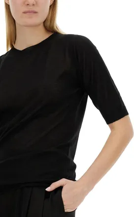 Fabiana Filippi Cashmere and Silk Blend Sweater - Black