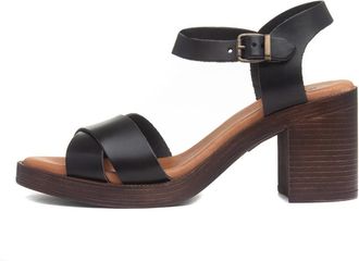 Hush Puppies Damen Georgia Heeled Sandale mit Absatz, Schwarz, 40 EU