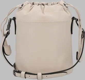 Longchamp Womens Bucket Bag Le Pliage Xtra Ivory Leather Shoulder