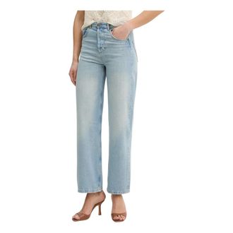 Twinset Logo-Patch Straight-Leg Jeans - - Jeans - Damen - Blau - W28