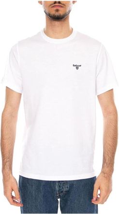 Barbour Homme, Tops, Blanc, Taille: M T-Shirt de Sport Essentiel