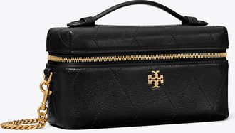 Tory Burch Damen Gesteppte Charlie Kosmetiktasche