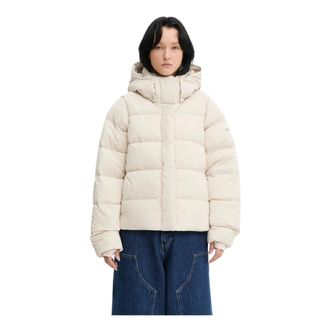 Columbia Amaze Puff Hooded Down Puffer - Femme - Sport - Beige - Taille: 42 FR