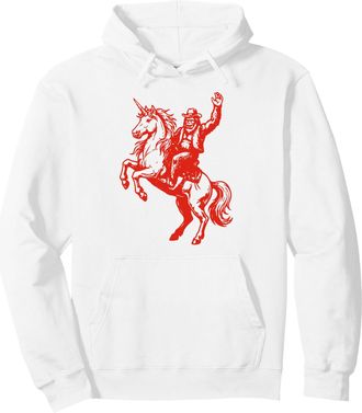 Giant Step Design Co. Giddyup! Sasquatch Cowboy & Unicorn Pullover Hoodie