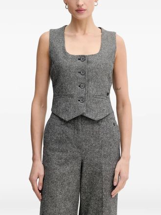 Pedro del Hierro veston &agrave; encolure carr&eacute;e - Gris