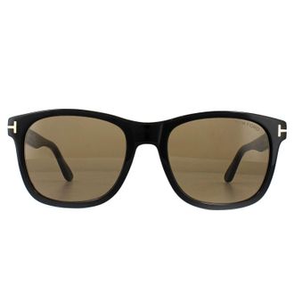 Tom Ford Sonnenbrille 0595 Eric 01J Gl&auml;nzend Schwarz Braun