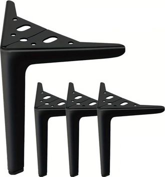 Generic 4 robuste Metallm&ouml;belbeine for Sofas, Betten und Tische - modern, einfach selbst zu montieren, vielseitig einsetzbar