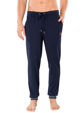 Schiesser Herren Sweathose Schlafanzughose, Schwarz (Blauschwarz 001), XXX-Large (Herstellergr&ouml;&szlig;e: 058)