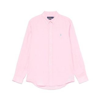 Ralph Lauren Lang&auml;rmeliges Sporthemd - - Shirts - Herren - Rosa - M