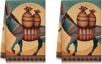 Generic Esel-K&uuml;chent&uuml;cher, rustikale traditionelle K&ouml;rbe, Streifen, nicht braun, trocknend, wiederverwendbar, Geschirrt&uuml;cher, Kaffee-Bar, Dekoration, 40,6 x 6