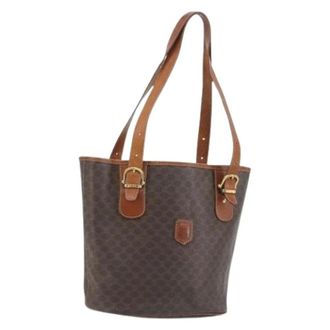Celine Pre-owned Macadam Canvas Tote - Femme - Pre-owned - Brun - Taille: ONE Size