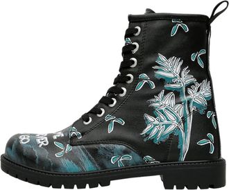 Dogo Schn&uuml;rstiefel DOGO Boots - Koala Hug BLACK