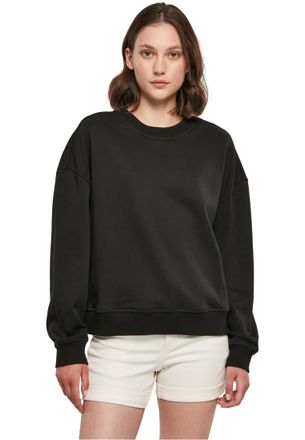 Build Your Brand Damen Sweatshirt Ladies Oversized Crewneck Black XXL