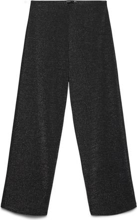 Vero Moda Damen Vmberlin Mw Wide Glitter Pant Noos, Black, XL / 32L