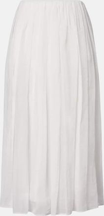 Brunello Cucinelli Jupe midi en coton et tulle