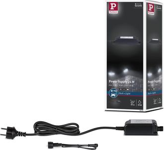 Paulmann 94580 Park + Light Außenleuchte Einspeisung 24VA Schwarz Trafo Schwarz Zubehör Kunststoff Beleuchtungssystem