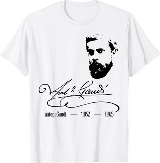 Antoni Gaud&iacute; PORTRAIT & SIGNATURE T-Shirt