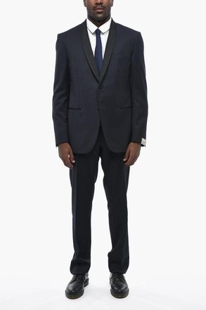 Corneliani Anzug CERIMONIA ACADEMY mit Schalkragen aus Satin Corneliani