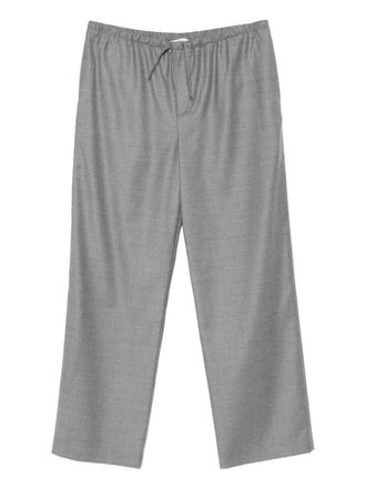 The Row pantalon en laine à coupe droite - Gris