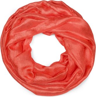 styleBREAKER Schlauchschal Seidiger Einfarbiger Loop
