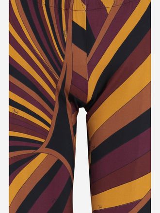 Emilio Pucci Iride Print Satin Jersey Trousers - Multicolor