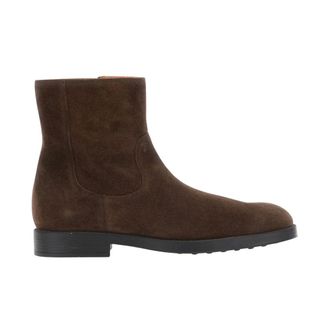 Tod's Femme, Chaussures, Brun, Taille: 39 1/2 EU Bottine zipp&eacute;e
