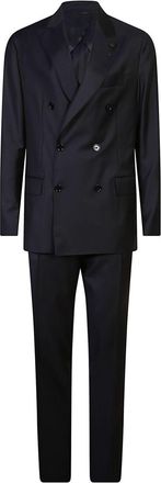 Lardini Doppelreihiger Anzug - Schwarz
