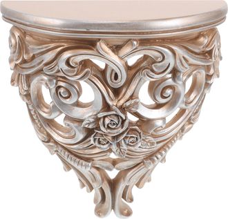 BESPORTBLE Vintage-Wandregal: Schwebende Regale im viktorianischen Stil f&uuml;r Schlafzimmer, Wohnzimmer und Eingangsbereich - Dekoratives Wandregal aus Kunstharz mi