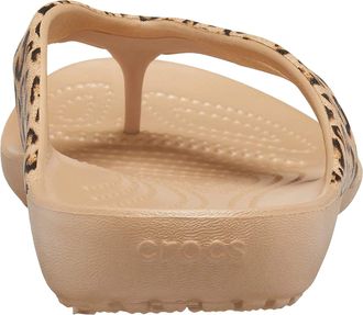 Crocs Damen Kadee Ii Flip W Clog, Leopardenmuster, goldfarben, 39/40 EU