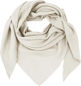 Glamexx24 Damenschal Musselin Dreieck Schal, XXL Schal verschiedenen Farben Halstuch Winterschal aus Baumwolle Hergestellt in Italien