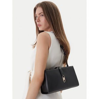 Tommy Hilfiger Handtasche Tommy Hilfiger Th Libre Shoulder Bag AW0AW17718 Schwarz