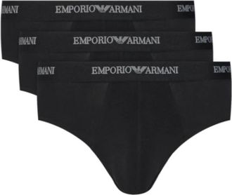 Emporio Armani Dreierpack Stretch-Jersey-Slips - - Underwear - Herren - Schwarzk - XL