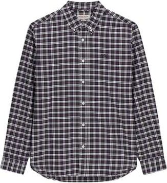 Guess Chemise &agrave; carreaux &agrave; logo brod&eacute; en coton
