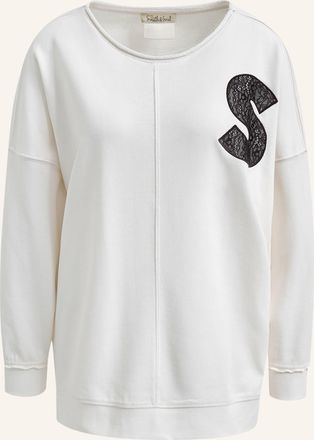 Smith & Soul Sweatshirt Mit Spitze weiss