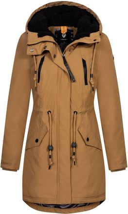Ragwear Damen Winterparka Elsien wasserabweisende Damenjacke mit Kapuze 2421-60024 Brown Sugar (6008) XXL