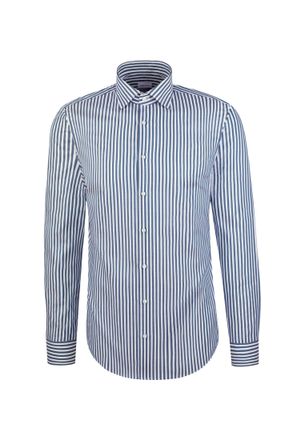 Seidensticker Herren Slim Fit Langarm Business-Hemd Hemd, Gr&uuml;n, 43 EU