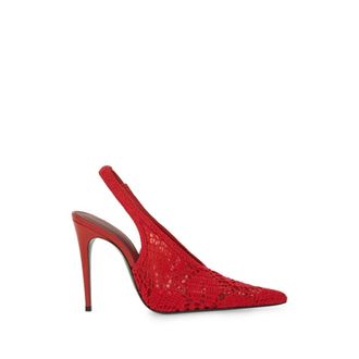 Magda Butrym Femme, Chaussures, Rouge, Taille: 37 EU Escarpins Slingback en Crochet