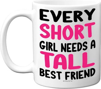 Stuff4 Lustige Geschenke f&uuml;r Ihre beste Freundin - kleines M&auml;dchen - 325 ml Keramikbecher, sp&uuml;lmaschinenfest, Premium-Tassen, Geschenke f&uuml;r Freunde, Weihnach