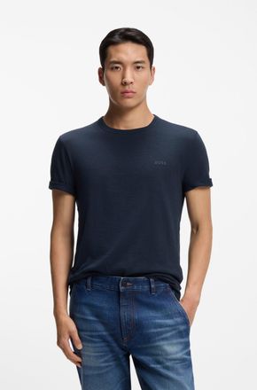 Boss Orange by Hugo Boss T-Shirt BOSS ORANGE Tegood, Herren, Gr. XXL, open blau464, Single Jersey, Obermaterial: 100% Baumwolle, regular fit normal, Rundhals, eingesetzt einge