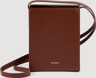 Sandro Leder-Handytasche mit Logo