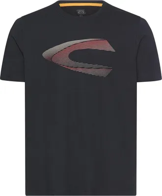 Camel Active T-Shirt CAMEL ACTIVE, Herren, Gr. 4XL, schwarz navy, Jersey, Obermaterial: 100% Baumwolle, bedruckt, regular fit normal, Rundhals, Shirts T-Shirt, aus