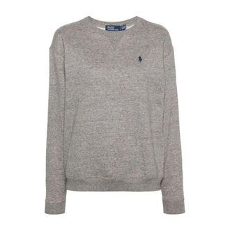 Ralph Lauren Femme, Sweatshirts et sweats &agrave; capuche, Gris, Taille: 38 FR Sweat &agrave; Manches Longues